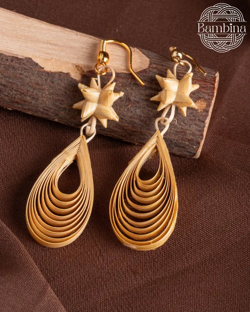 Juhi with Quill Drop Earrings | Bamboo India