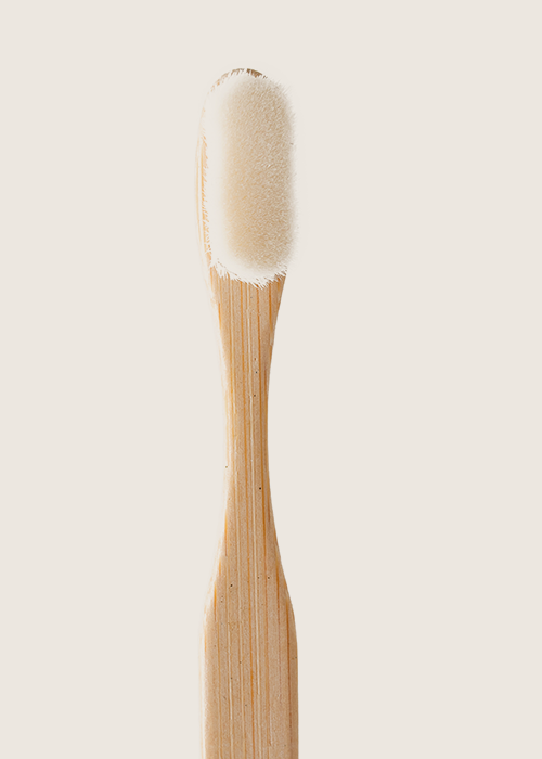 Bamboo Toothbrush Nano White - Flat Handle | Bamboo India